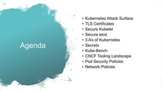 Kubernetes security | PPTX