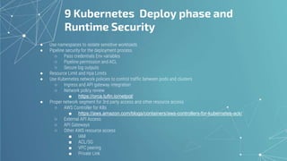 Kubernetes security with AWS | PPTX