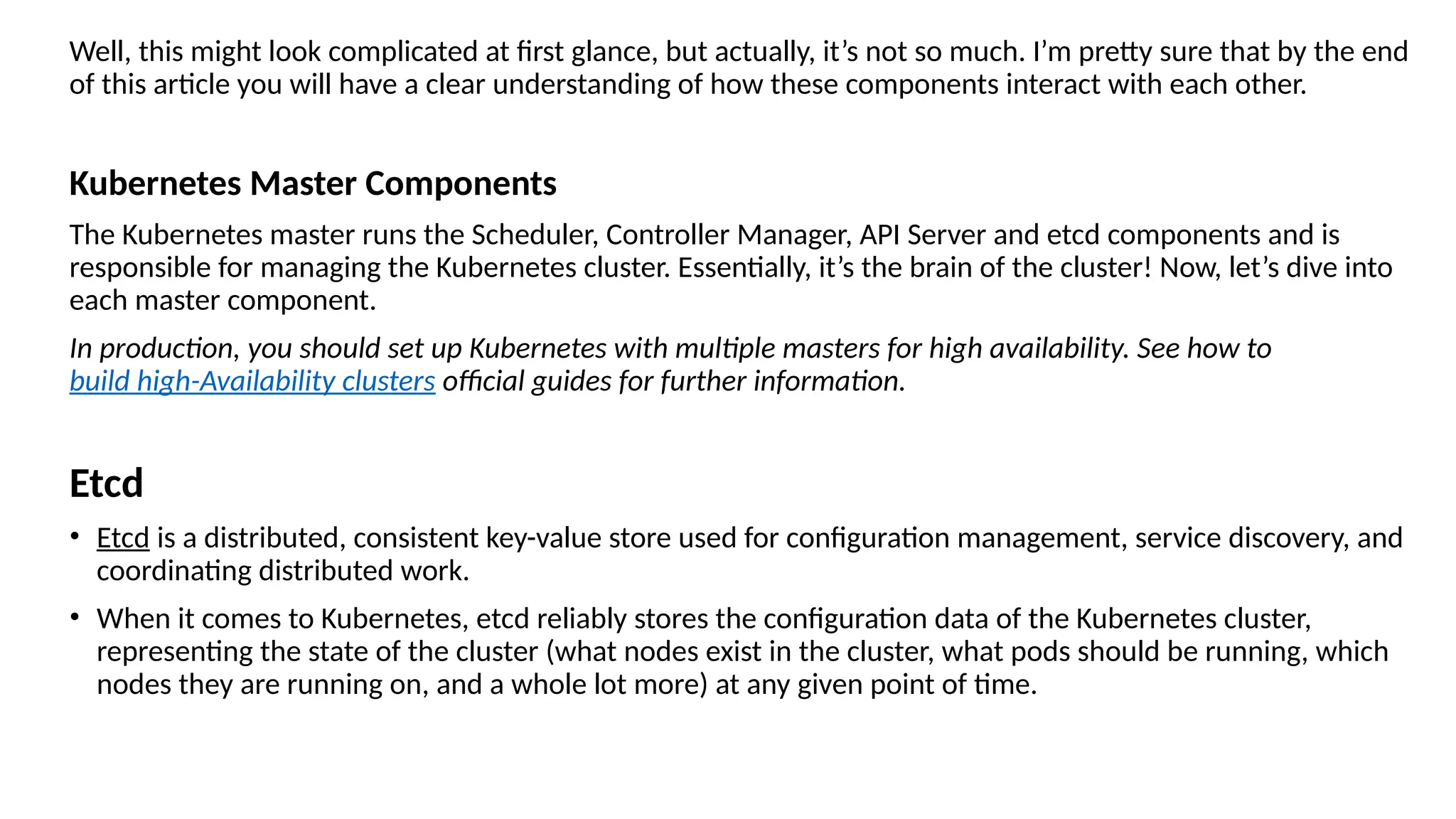 Understanding Kubernetes master components | PPTX