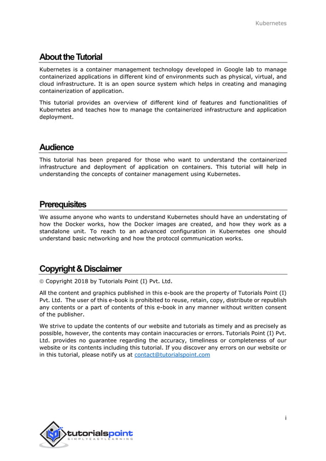 Kubernetes Tutorial Pdf 