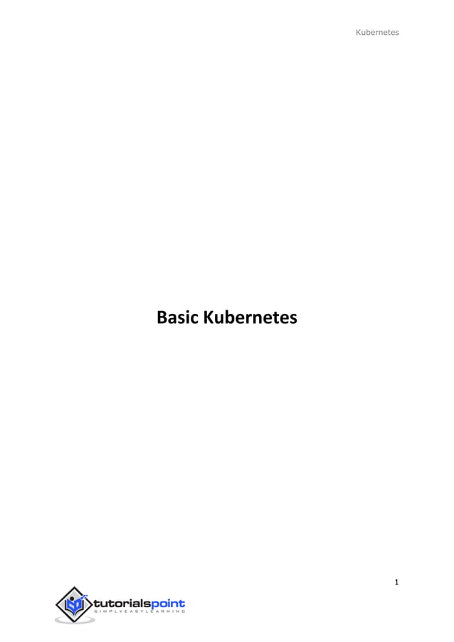 Kubernetes tutorial | PDF | Cloud Computing | Internet