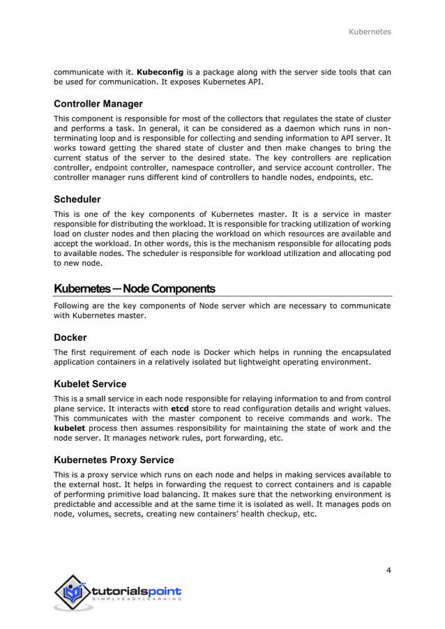 Kubernetes Tutorial Pdf Cloud Computing Internet