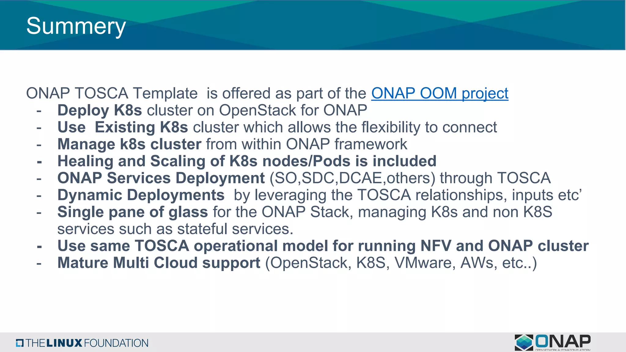 Kubernetes vs dockers swarm supporting onap oom on multi-cloud multi ...