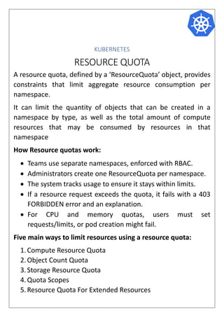 Kubernetes Resource Quotas for better cluster governance and cost ...