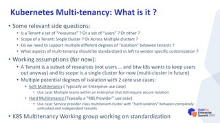 Kubernetes Multitenancy - KubeSec Enterprise Security Summit | PPT