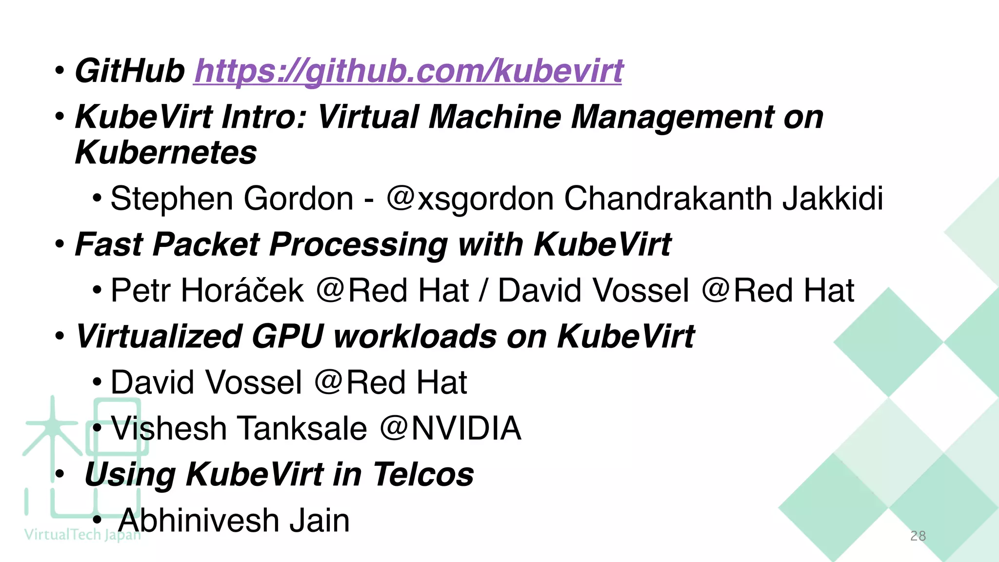 KubeVirt 201 How to Using the GPU | PPT