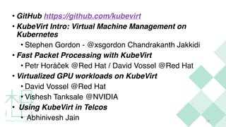 KubeVirt 201 How to Using the GPU | PPT