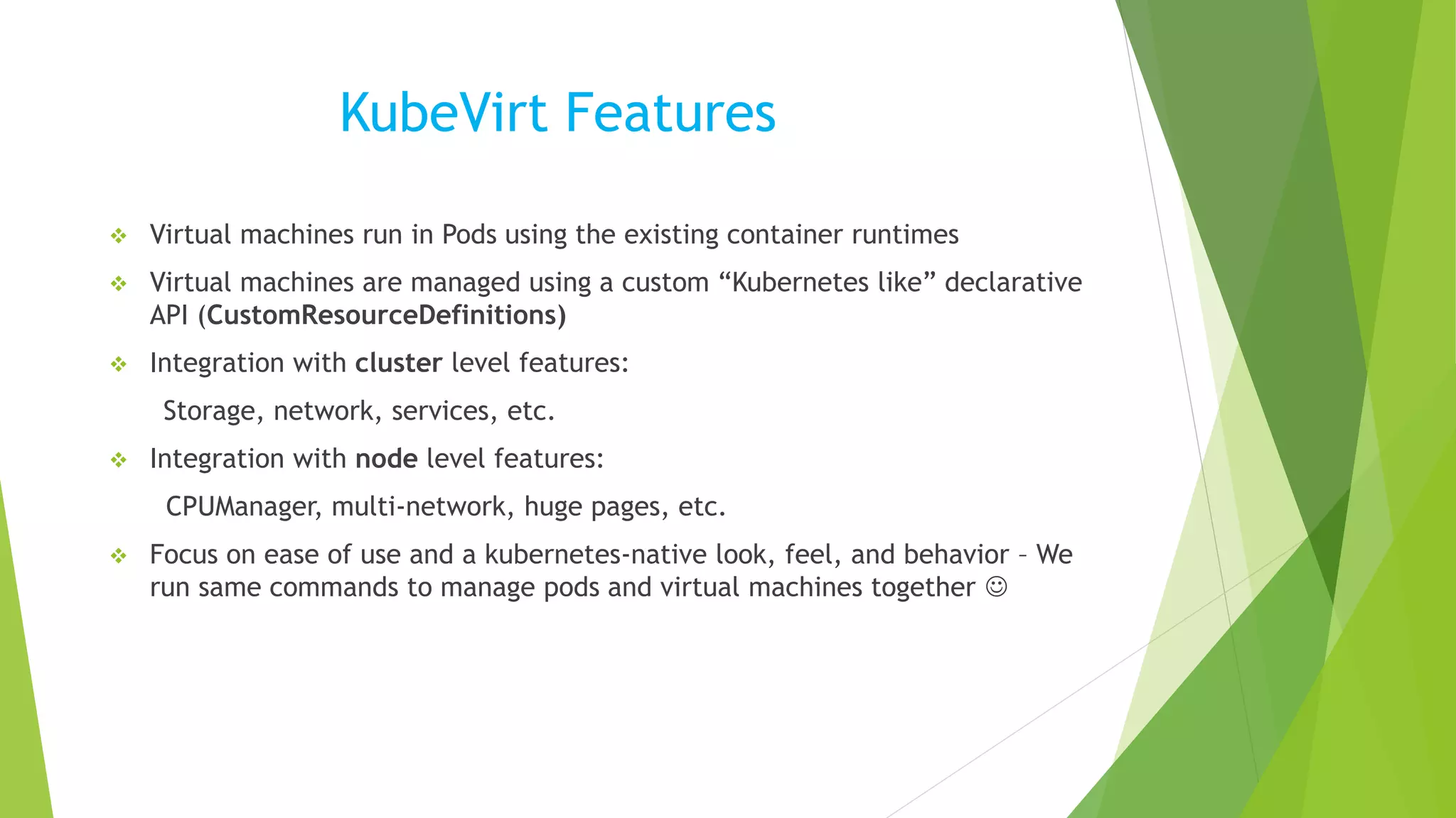 Turning Virtual Machines Cloud-Native using KubeVirt | PPTX