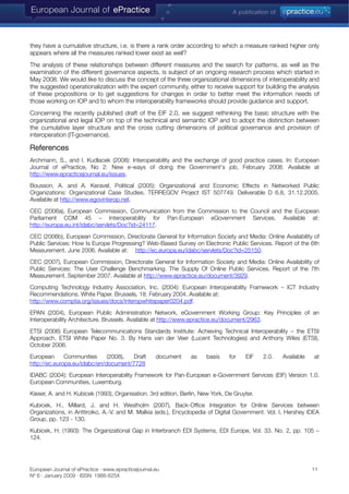 Three dimensions of organizational interoperability. Insights from ...