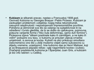 Kubizam | PPT