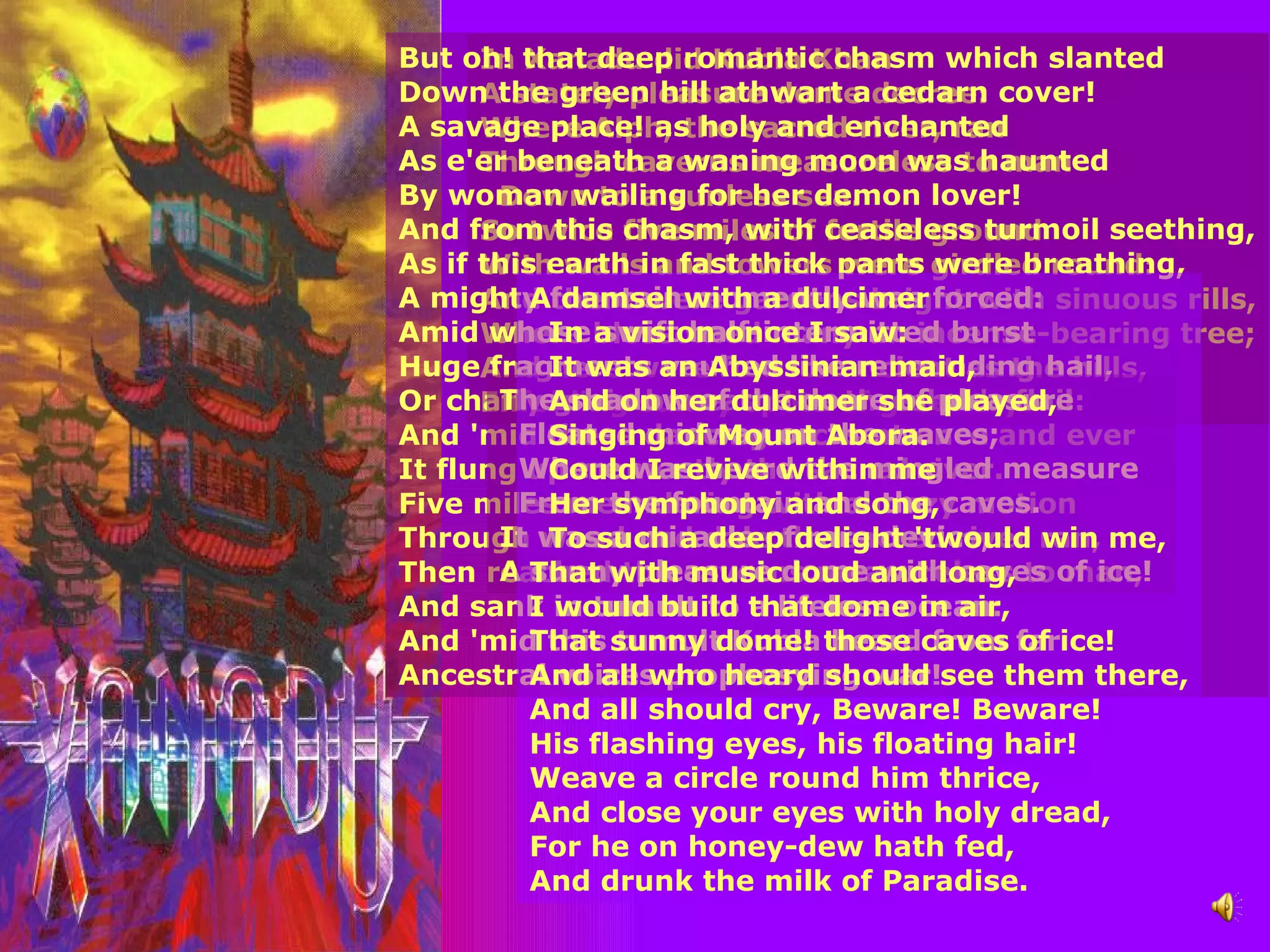 Kubla Khan Samuel Taylor Coleridge | PPT