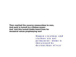 Kubla Khan Samuel Taylor Coleridge | PPT