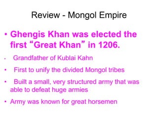 Kublai mongol e mpire [2] | PPTX