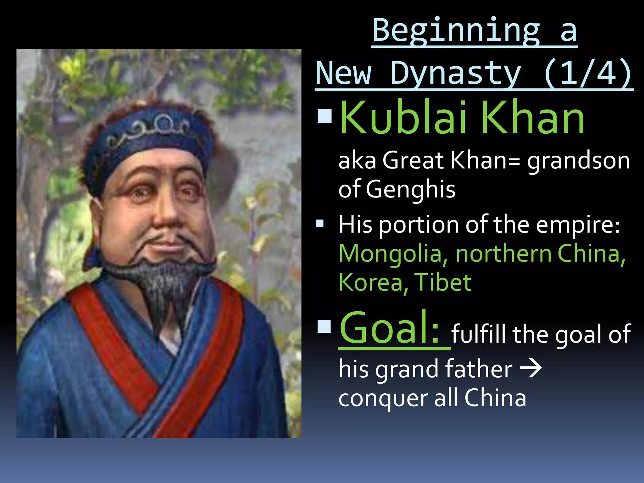 Kublai Khan's Mongols (12:3) | PPTX
