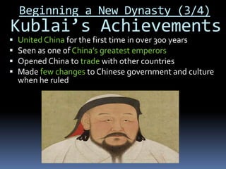 Kublai Khan's Mongols (12:3) | PPTX