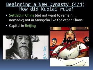 Kublai Khan's Mongols (12:3) | PPTX