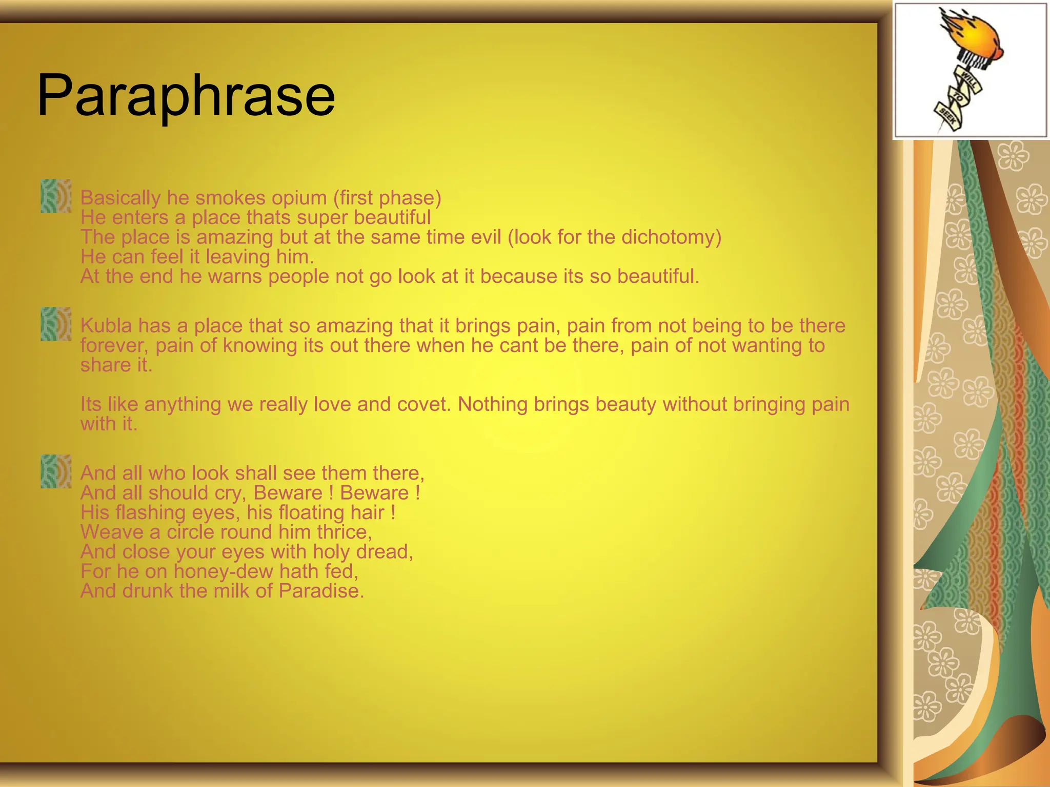 Kubla Khan a fantastic poem by Samuel taylor .ppt