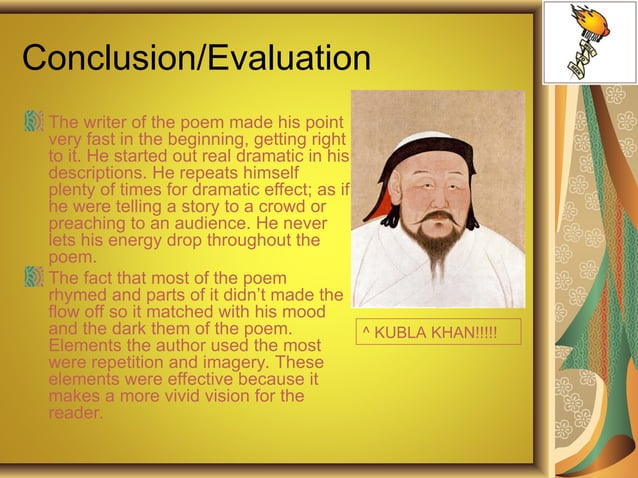 Kubla Khan a fantastic poem by Samuel taylor .ppt
