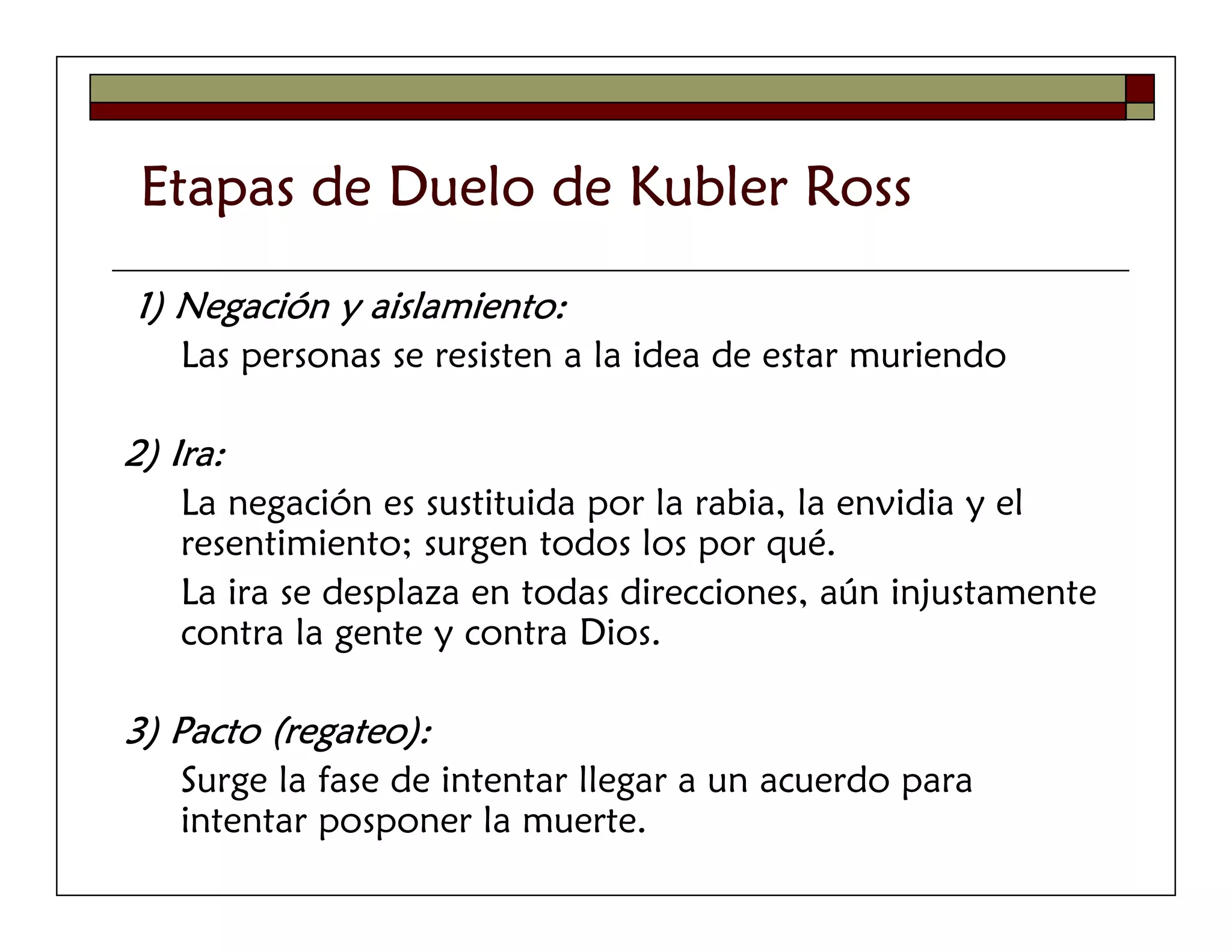 Kubler ross etapas duelo | PDF