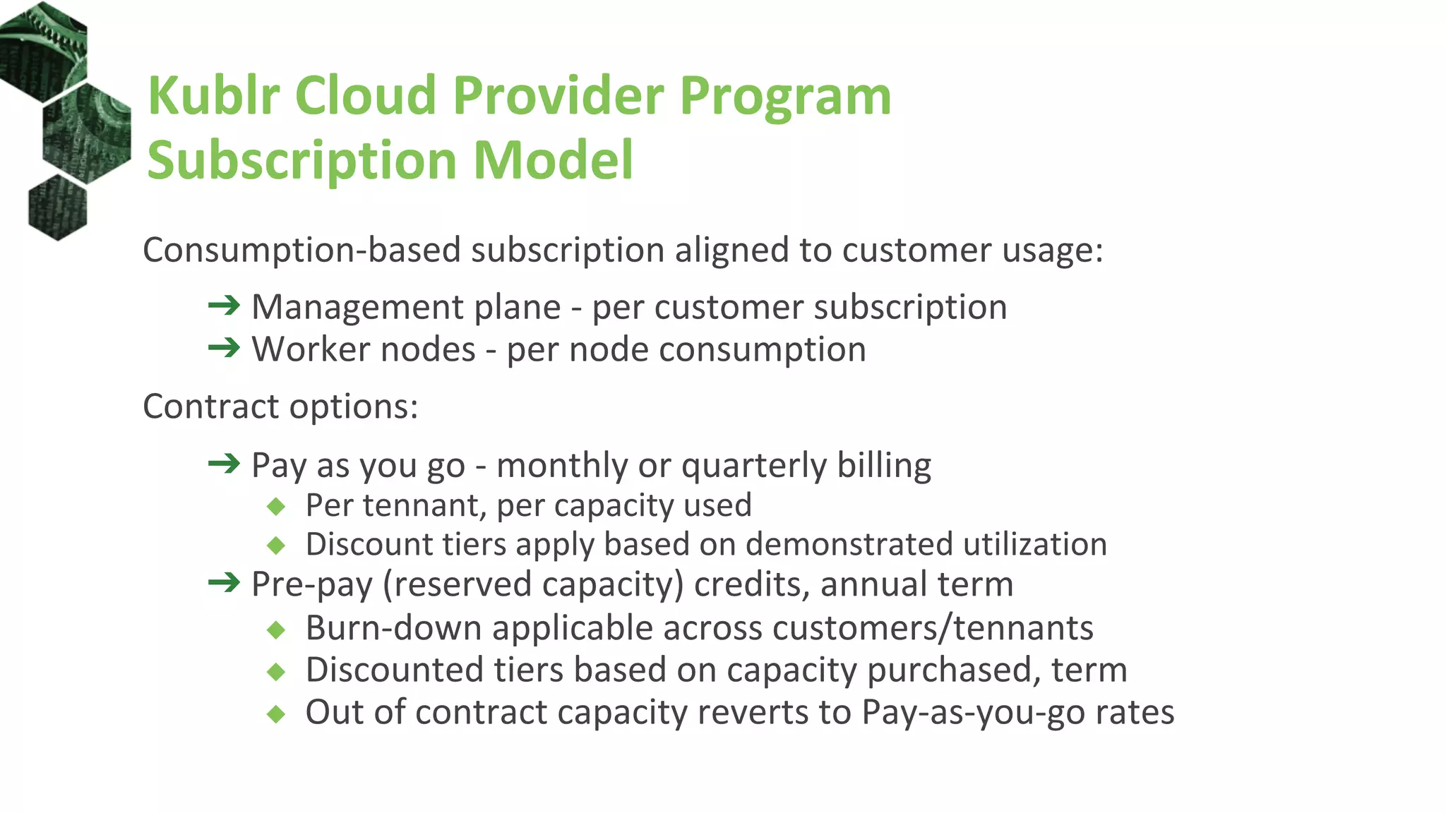 Kublr for cloud and managed service providers | PPT