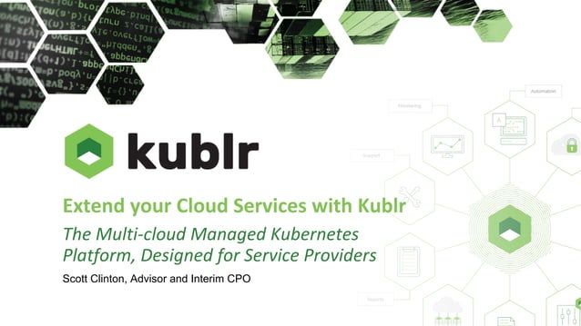 Kublr for cloud and managed service providers | PPT