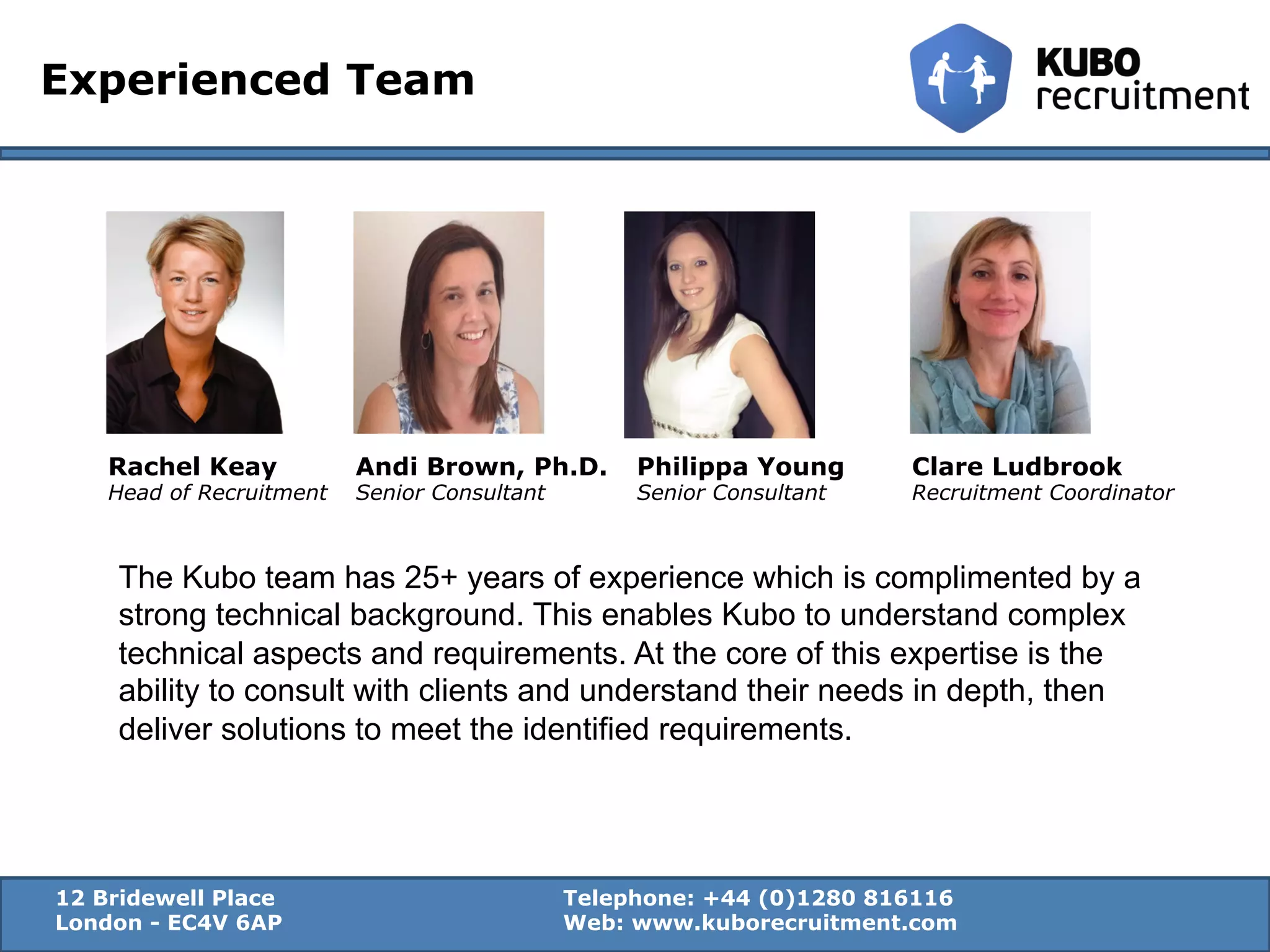 Kubo Recruitment Team Bios | PDF