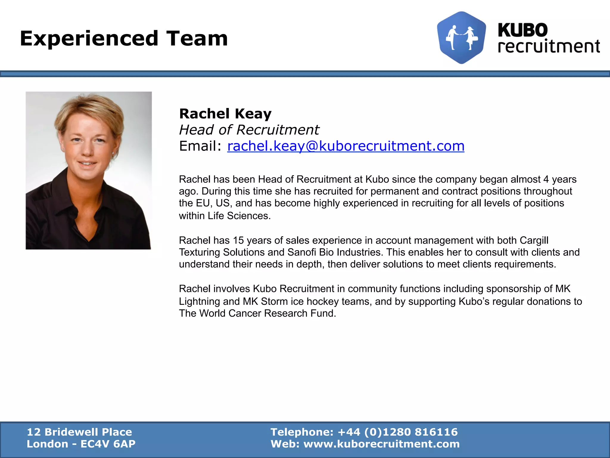 Kubo Recruitment Team Bios | PDF