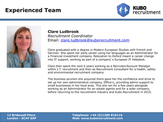 Kubo Recruitment Team Bios | PPT