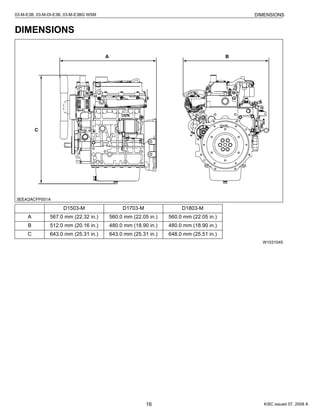 Kubota 03 m-e3 bg series diesel engine service repair manual | PDF