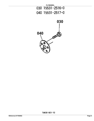 Kubota b2150 hsd tractor parts catalogue manual | PDF