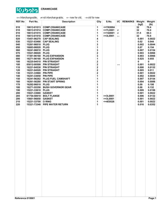 Kubota b2410 hsdb tractor parts catalogue manual | PDF