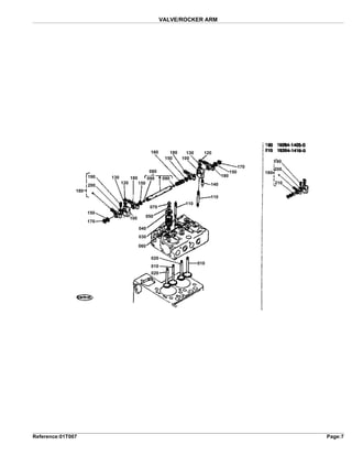 Kubota b4200 d tractor parts catalogue manual | PDF