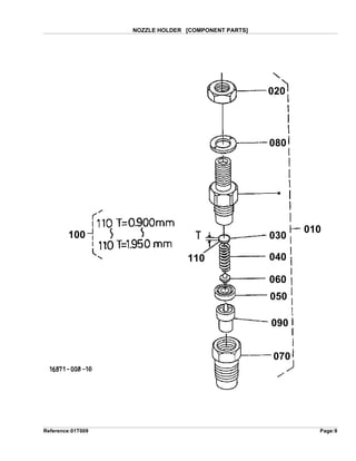 Kubota b7300 hsd tractor parts catalogue manual | PDF