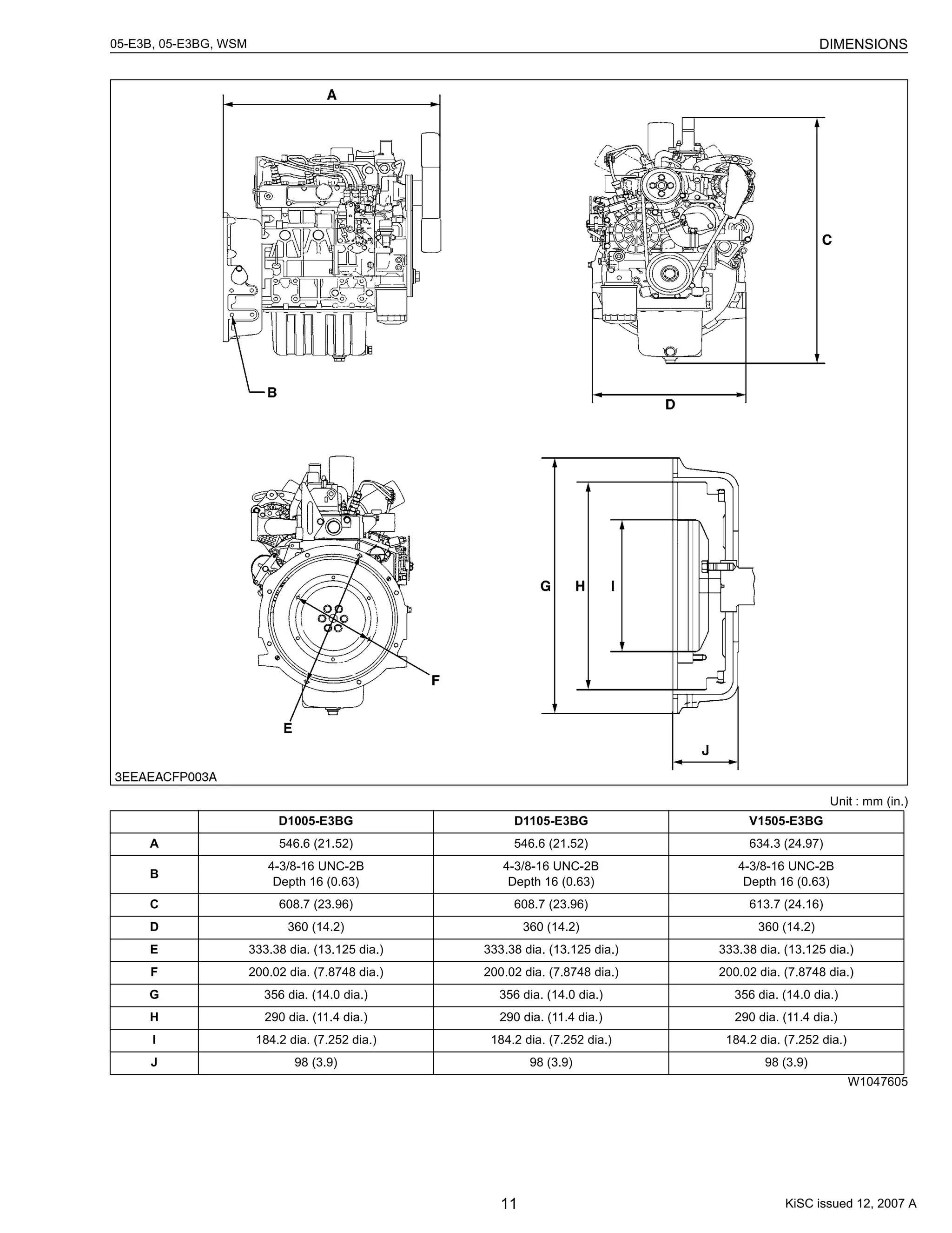 Kubota d1105 t-e3 b diesel engine service repair manual | PDF