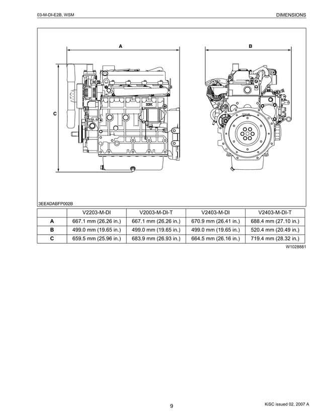 Kubota d1503 m-di-t diesel engine service repair manual | PDF