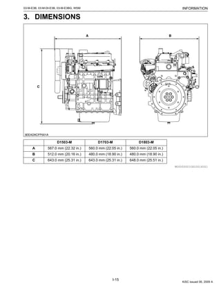 Kubota d1703 m-bg diesel engine service repair manual | PDF