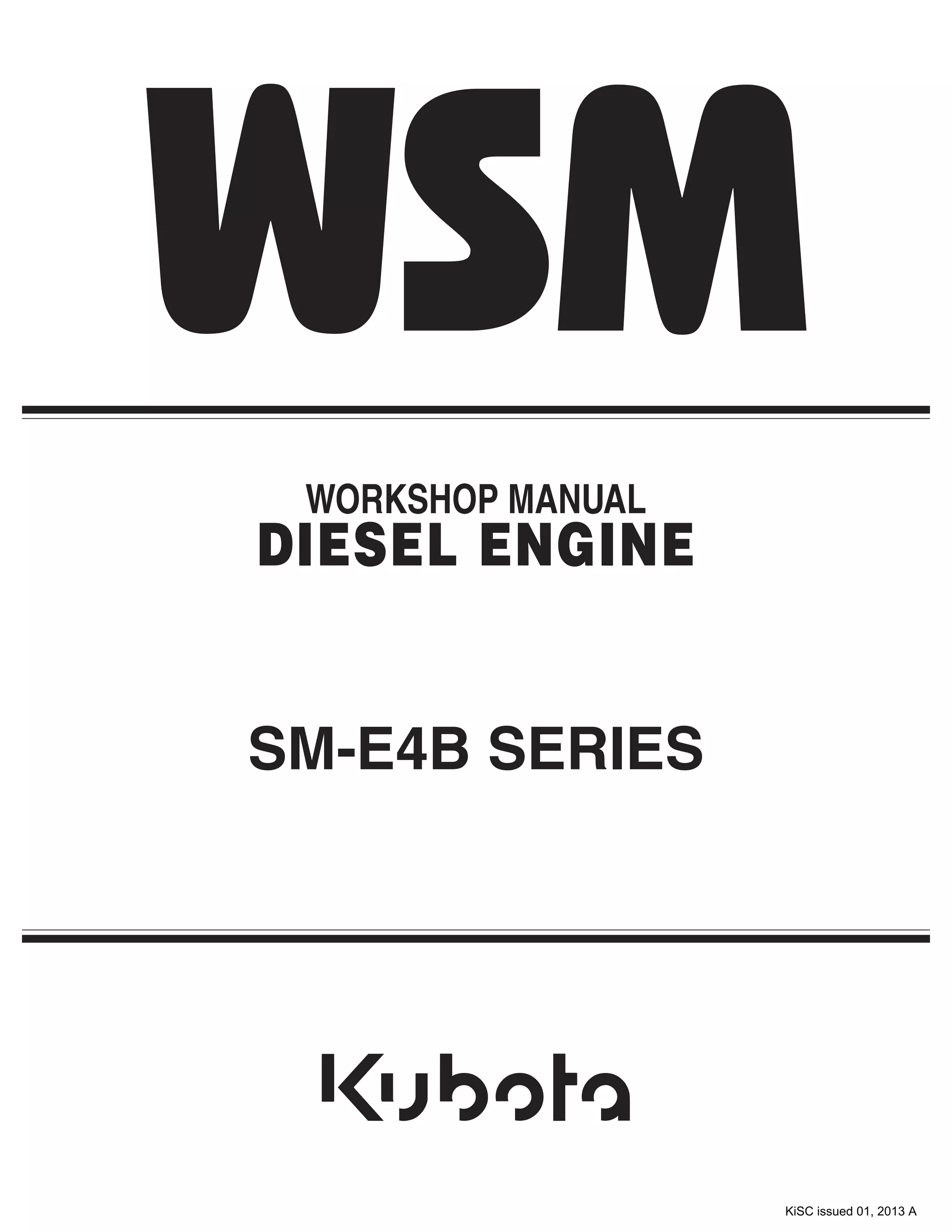 Kubota d902 e4 b diesel engine service repair manual | PDF