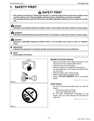 Kubota d902 e4 b diesel engine service repair manual | PDF