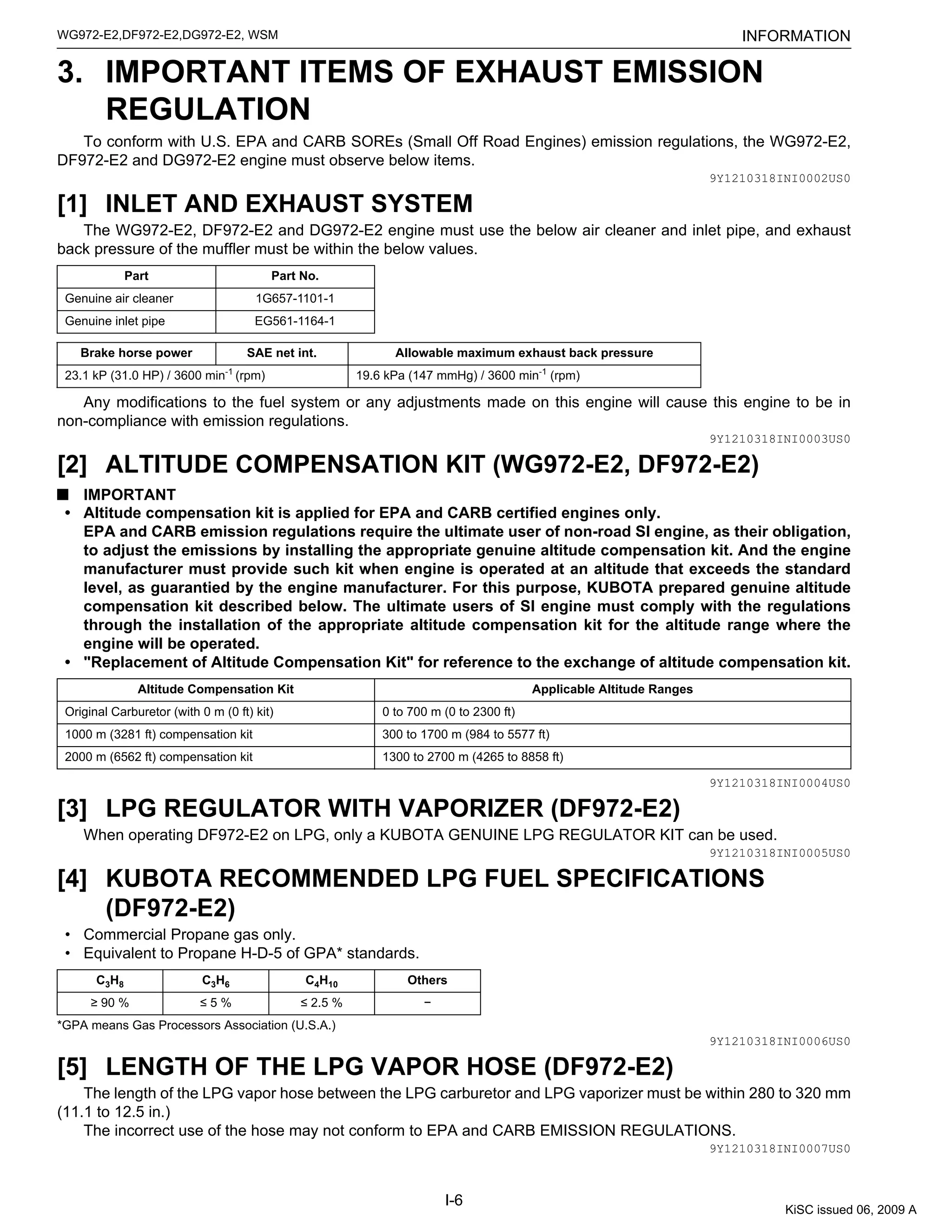 Kubota dg972 e2-bbh natural gas engine service repair manual | PDF