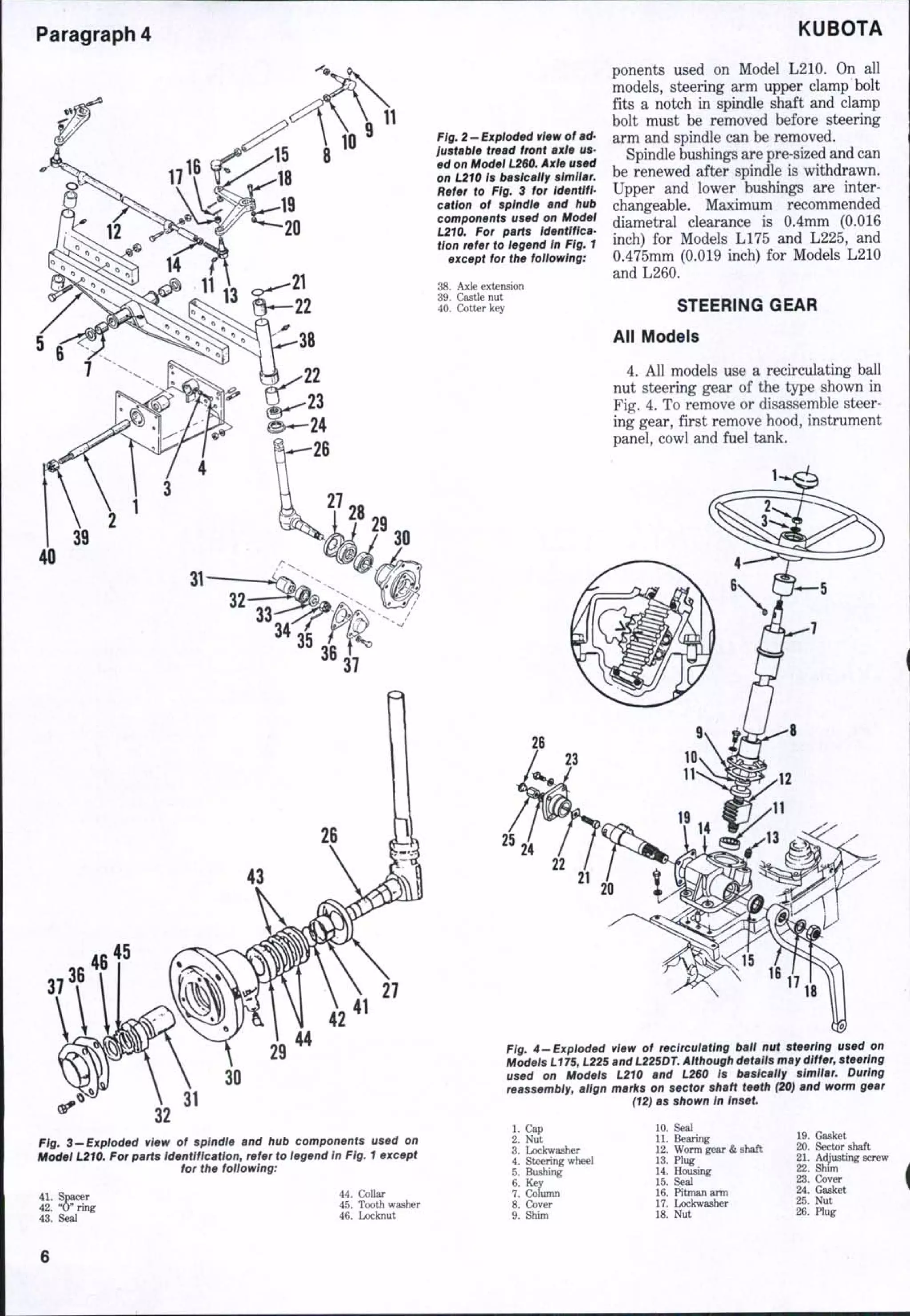 Kubota l225 tractor service repair manual | PDF