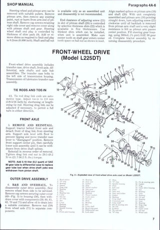 Kubota l225 tractor service repair manual | PDF