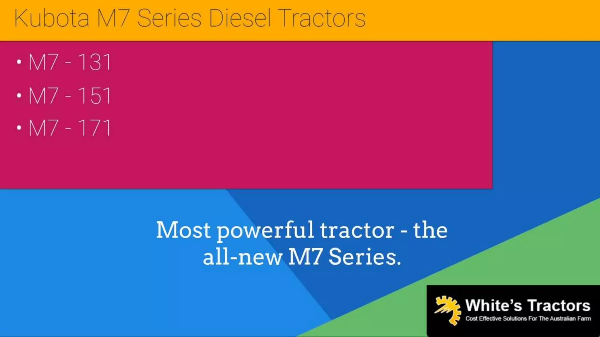 Kubota M7 Series Tractors | PPTX