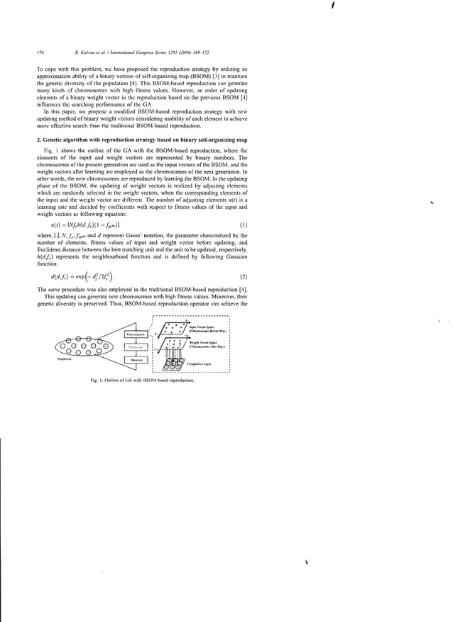 Kubota, r. 2006: genetic algorithm with modified reproduction strategy based on self-organising ...