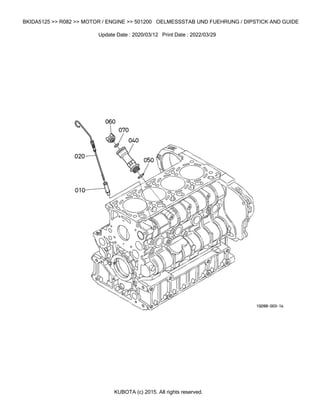 Kubota R082 Wheel Loader Parts Catalogue Manual (Publishing ID ...