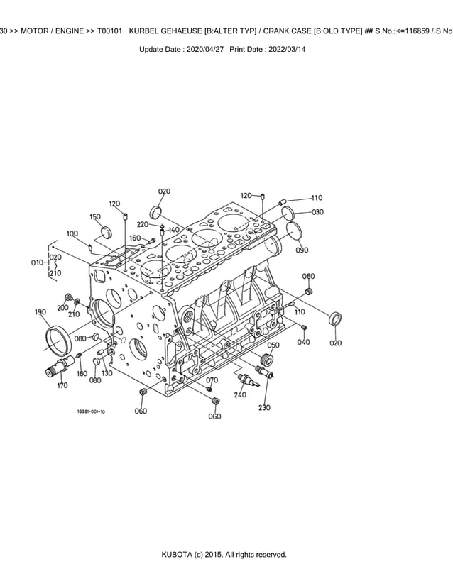 Kubota ST-30 (ST30) Tractor Parts Catalogue Manual (Publishing ID ...
