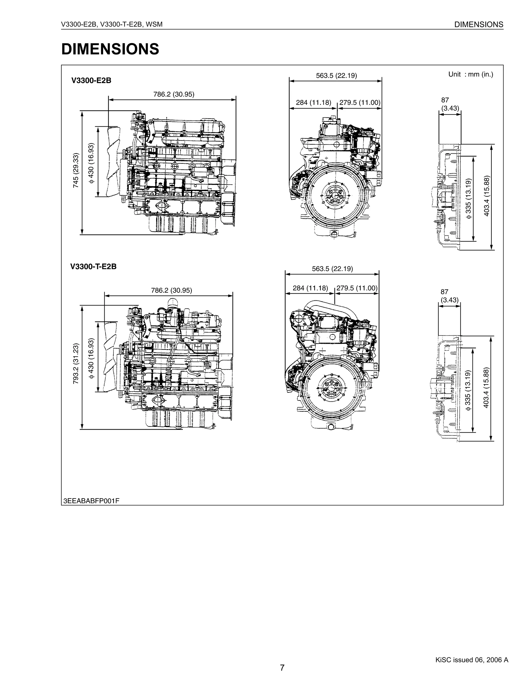 Kubota v3300 e2 b diesel engine service repair manual | PDF