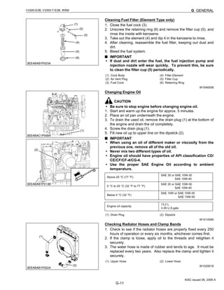 Kubota v3300 e2 b diesel engine service repair manual | PDF