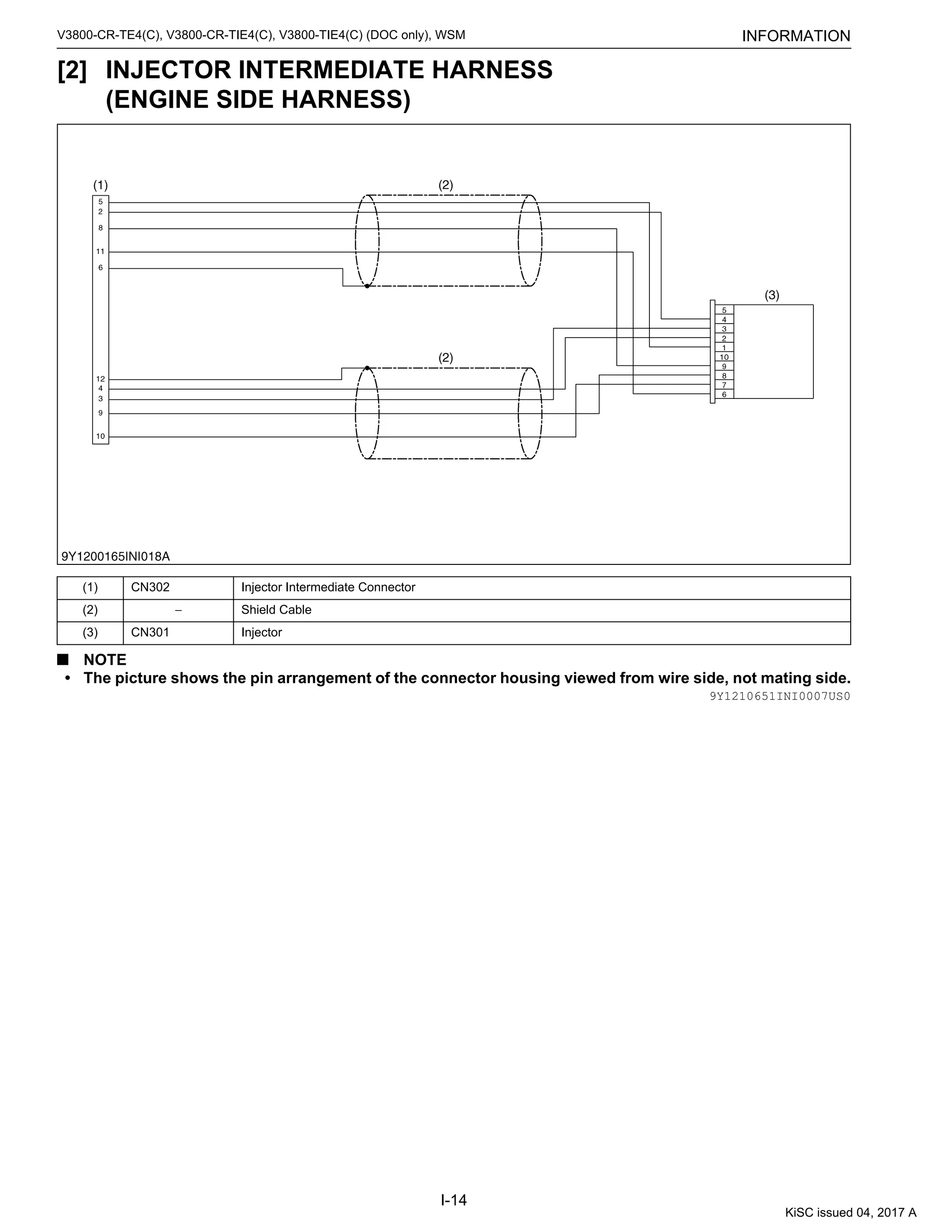 Kubota v3800 cr-te4 c diesel engine service repair manual | PDF