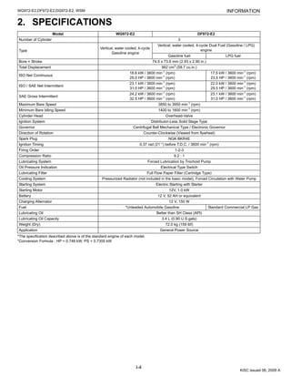 Kubota wg972 e2 natural gas engine service repair manual | PDF