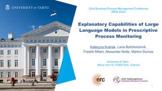 Explanatory Capabilities of Large Language Models in Prescriptive ...